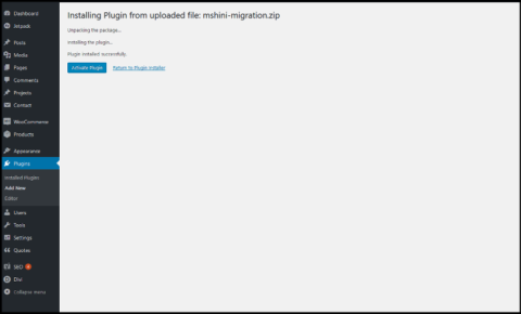Mshini Self Migration Plugin - Mshini Managed WordPress Hosting